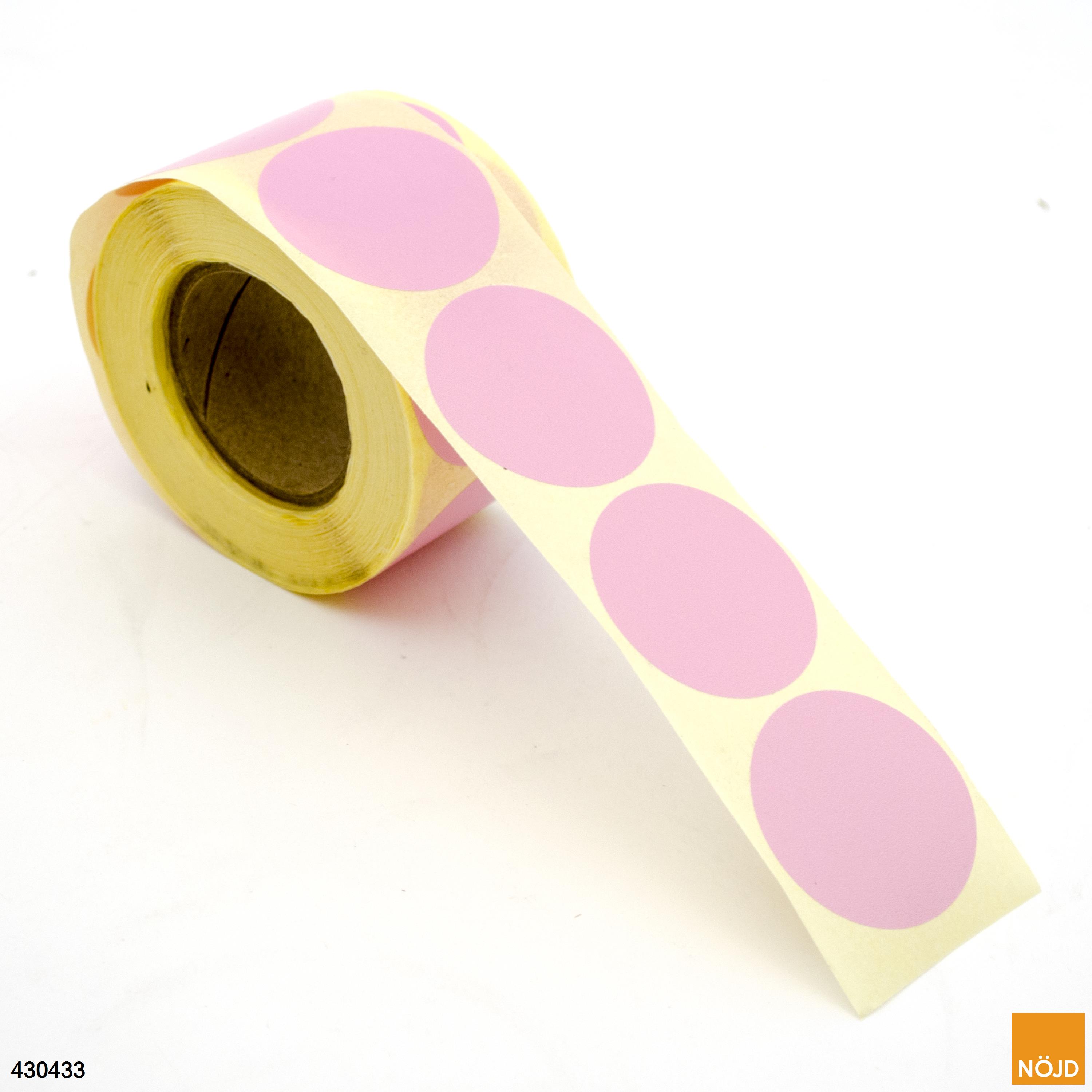 Etikett rund rosa - Hem - Nojd.com