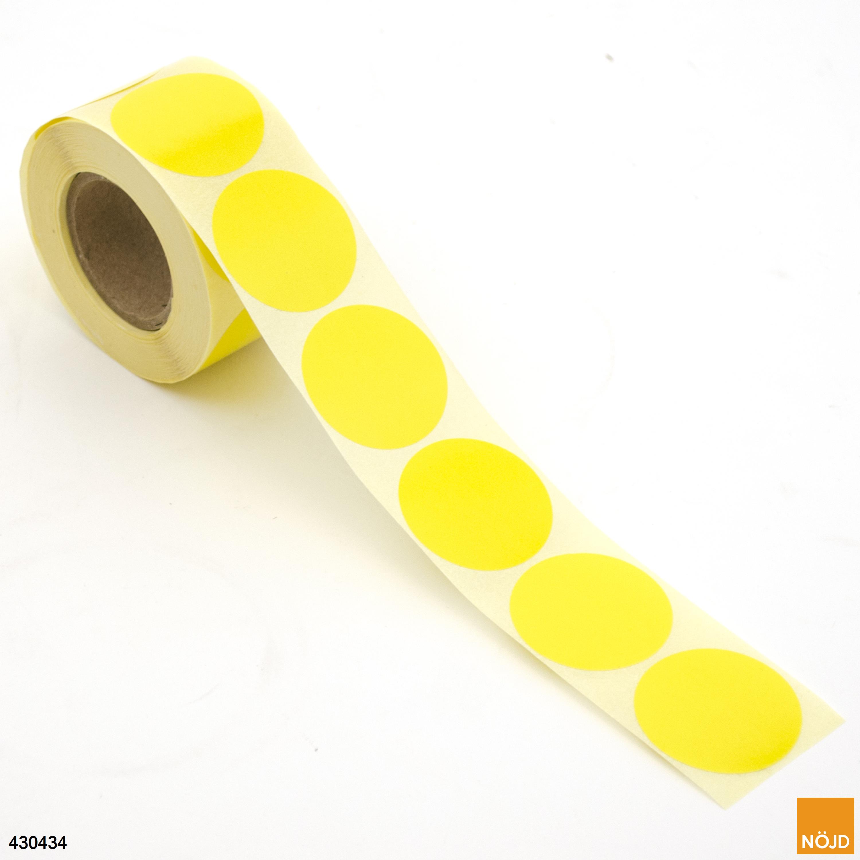 Etikett rund gul - Hem - Nojd.com